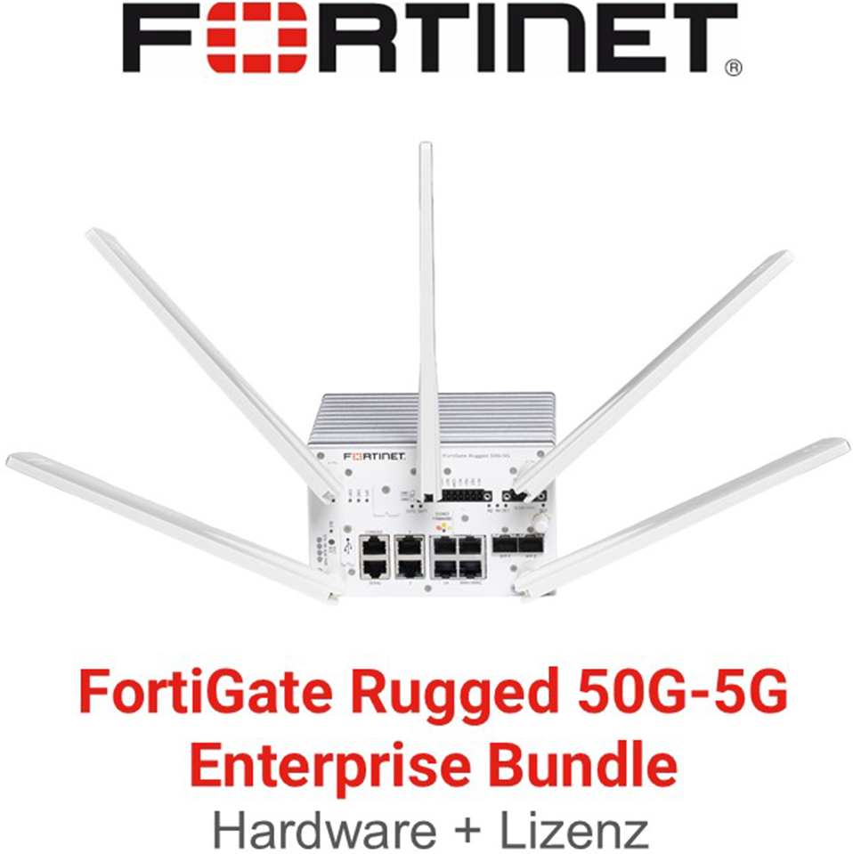 Fortinet FortiGateRugged-50G-5G - Enterprise Bundle (Hardware + Lizenz) (FGR-50G-5G-BDL-809-36 ...