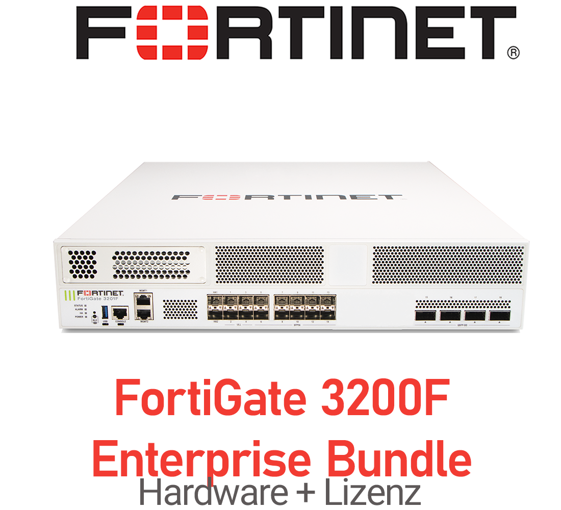 Fortinet FortiGate-3200F - Enterprise Bundle (Hardware + Lizenz ...