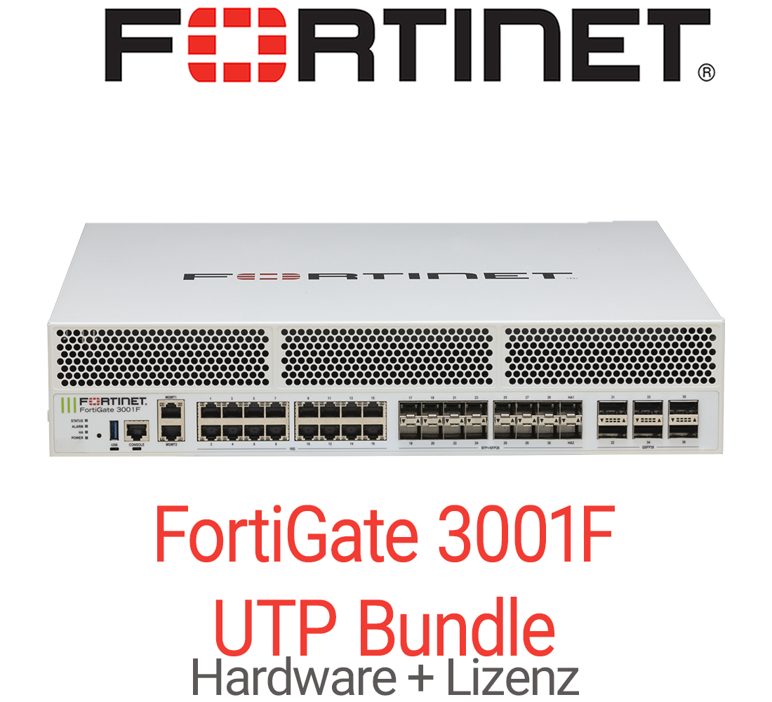 Fortinet FortiGate-3001F UTP Bundle (Hardware + Lizenz) | UTP Bundle ...