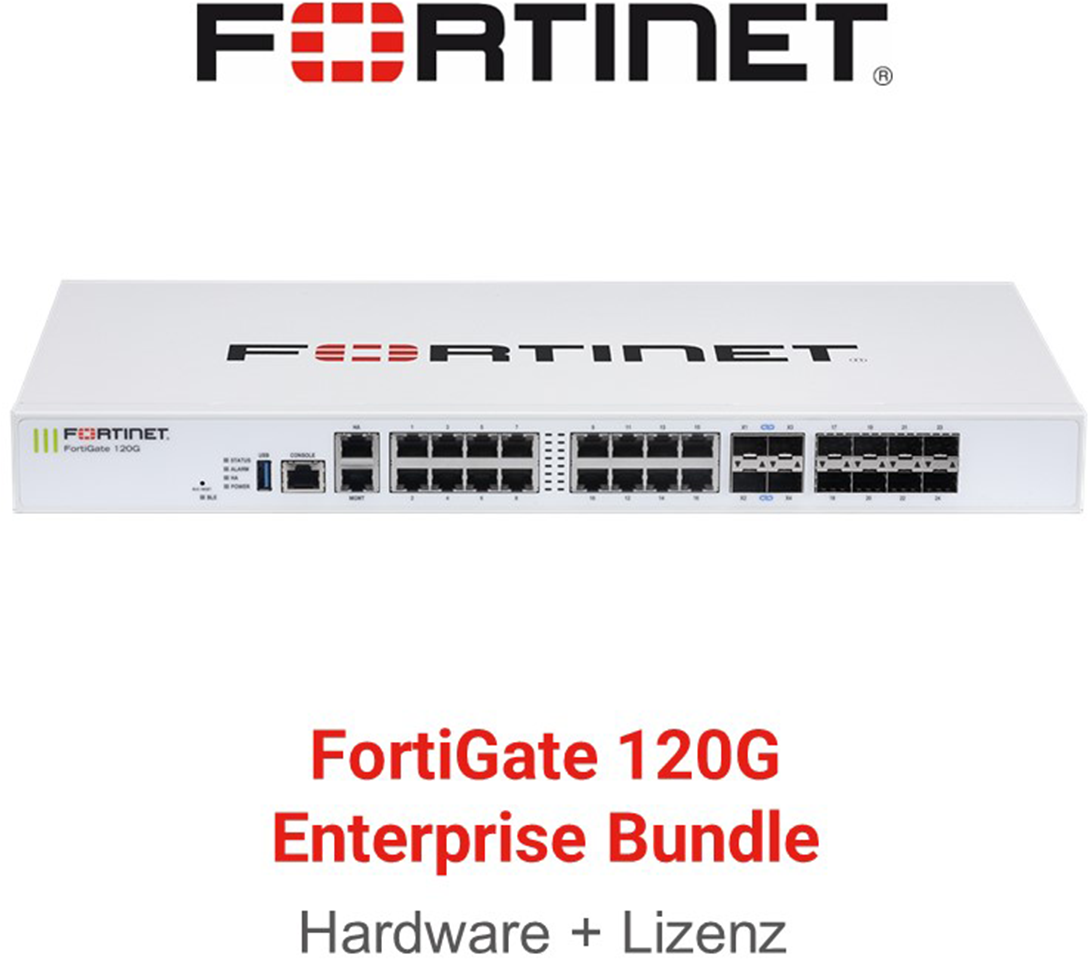 Fortinet FortiGate-120G - Enterprise Bundle (Hardware + Lizenz ...