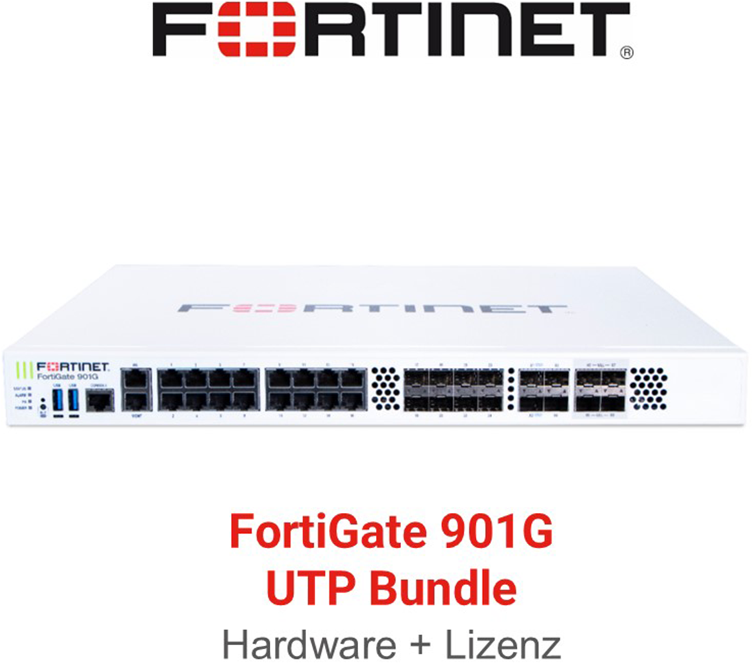 Fortinet FortiGate-901G - UTM/UTP Bundle (Hardware + Lizenz) | UTP ...