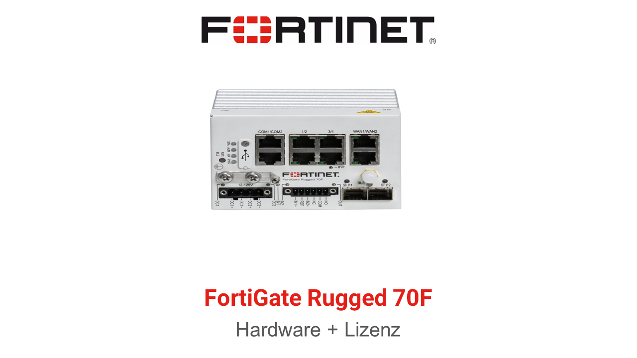 Fortinet FortiGateRugged-70F - UTM/UTP Bundle (Hardware + Lizenz) | No ...